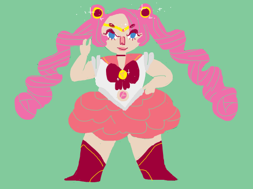 rose quartz dressed as sailor moon